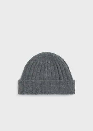 TOTÊME Cashmere Beanie - Charcoal Melange