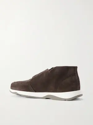 Berluti Echappée Suede Slip-on Sneakers