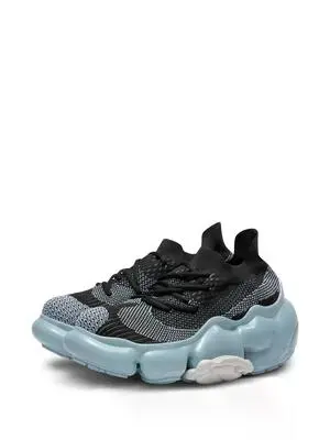 GROUNDS Moopie Knitted Chunky Sneakers - Black