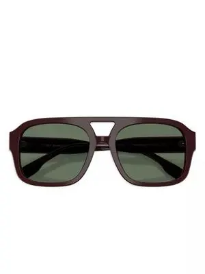 Tory Burch Double-bridge Sunglasses With Logo Detail