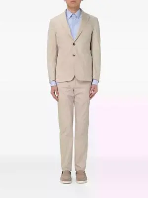 MANUEL RITZ Two-button Patch-pocket Blazer - Neutrals
