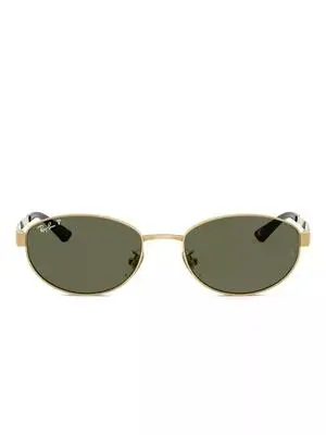 Ray-ban Oval-frame Sunglasses - Gold