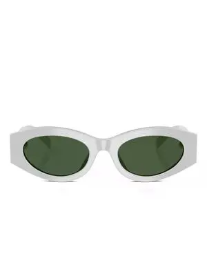 Tory Burch Oval Frame Sunglasses - Silver