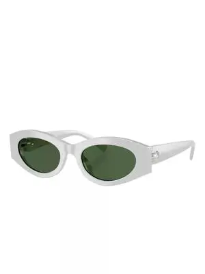 Tory Burch Oval Frame Sunglasses