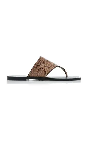 A.emery Paton Snake-effect Leather Sandals - Animal