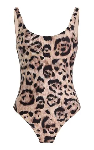 Agua Bendita Gema Leopard-print One-piece Swimsuit - Animal