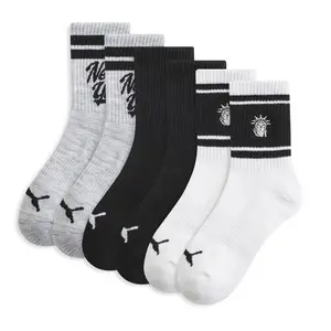 PUMA Nyc Low Crew Socks 3-pack - White