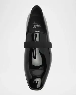 CHRISTIAN LOUBOUTIN Patent Leather Loafers - Black