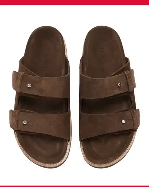 Jenni Kayne Hutton Suede Slide Sandals