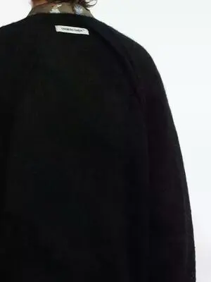 Undercover Buttoned Raglan-sleeve Cardigan - Black