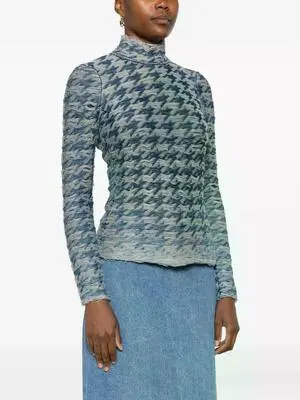 DIESEL Wave-patterned Turtleneck Sweater
