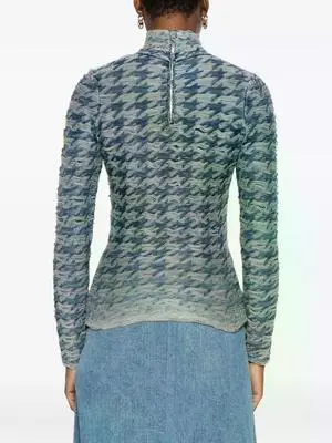 DIESEL Wave-patterned Turtleneck Sweater
