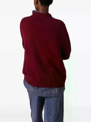 Miu Miu Cashmere Polo Sweater - Red
