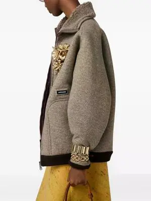 Miu Miu Bomber Jacket - Neutrals