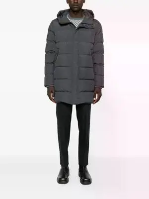 Corneliani Hooded Quilted Coat