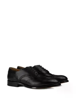 DOUCAL'S Leather Lace-up Brogues - Black