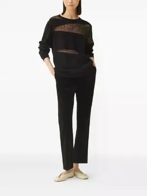 Fabiana Filippi Wide Leg Velvet Trousers