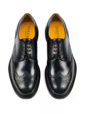 DOUCAL'S Leather Brogues - Black