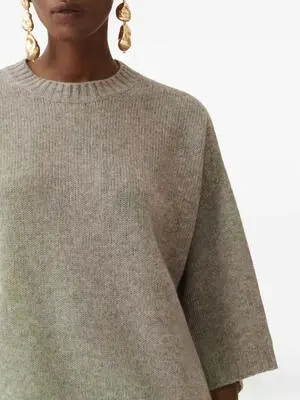 Fabiana Filippi Round-neck Short-sleeve Cashmere Sweater