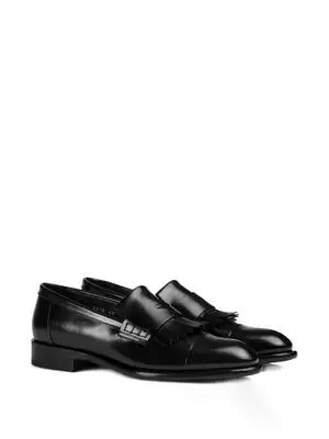 DOUCAL'S Leather Fringe Loafers