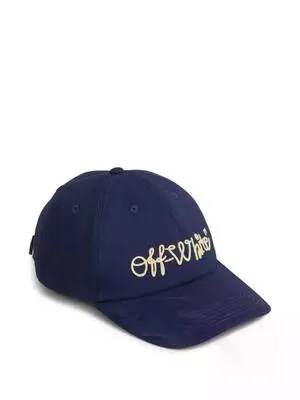 Off-White Script-logo Baseball Cap - Blue