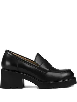 DOUCAL'S Leather Heeled Loafers