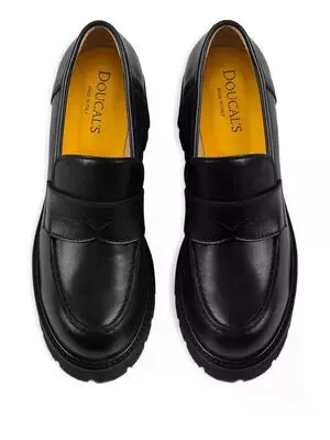 DOUCAL'S Leather Heeled Loafers