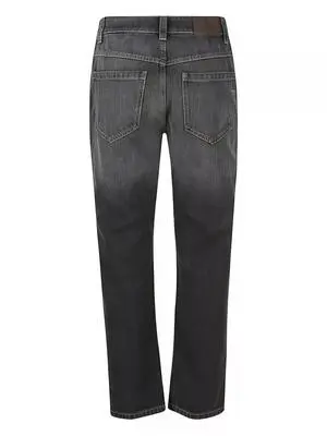 Brunello Cucinelli Five-pocket Straight Jeans - Grey