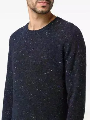 DRUMOHR Speckled Round-neck Sweater - Blue