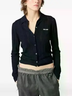 Miu Miu Cashmere Buttoned Cardigan - Blue
