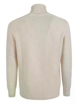 DRUMOHR Turtleneck Cable-knit Sweater - Neutrals