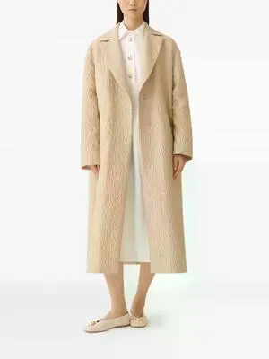 Fabiana Filippi Textured-effect Single-breasted Coat