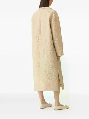 Fabiana Filippi Textured-effect Single-breasted Coat