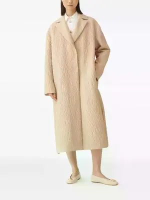 Fabiana Filippi Textured-effect Single-breasted Coat