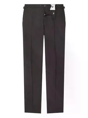 FURSAC Buckle-fastening Wool Trousers