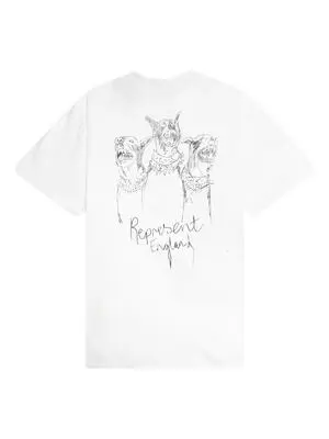 REPRESENT Hand Drawn Thoroughbred Graphic-print T-shirt - White