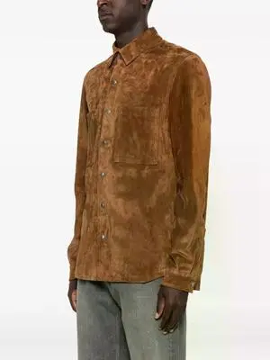 Rick Owens Suede Shirt Jacket