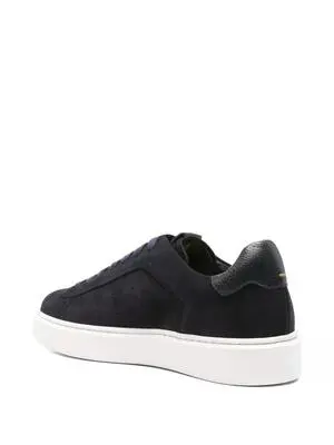 DOUCAL'S Clay Suede Lace-up Sneakers - Blue
