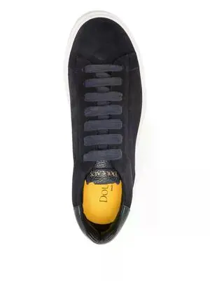 DOUCAL'S Clay Suede Lace-up Sneakers - Blue