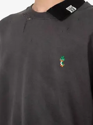 Mihara Yasuhiro Layered Sweatshirt With Distressed Detailing - Black