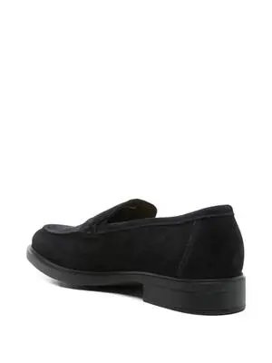 DOUCAL'S Suede Penny Loafers - Blue