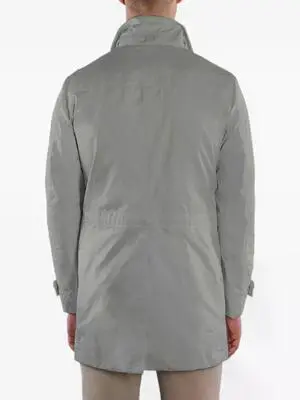 MOORER Double-breasted Zip-front Coat