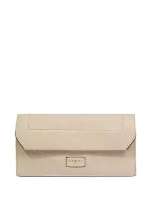 LANCEL Ninon Flap-closure Leather Wallet - Neutrals
