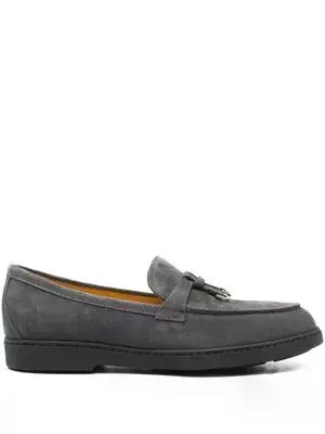 DOUCAL'S Tassel-detail Suede Loafers - Grey