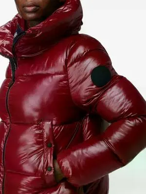 SAVE THE DUCK Logo-patch Padded Jacket - Red