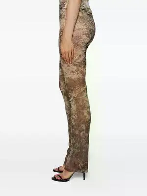 JEAN PAUL GAULTIER Medallion-print Trousers - Neutrals