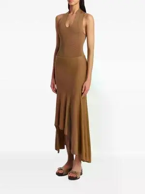 Khaite Toto Halter-neck Bodysuit - Brown