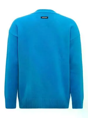 MSGM Rose Embroidery Crew-neck Sweater