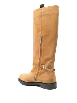 DOUCAL'S Suede Buckle-detail Boots