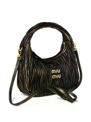 Miu Miu Small Wander Matelassé Leather Shoulder Bag